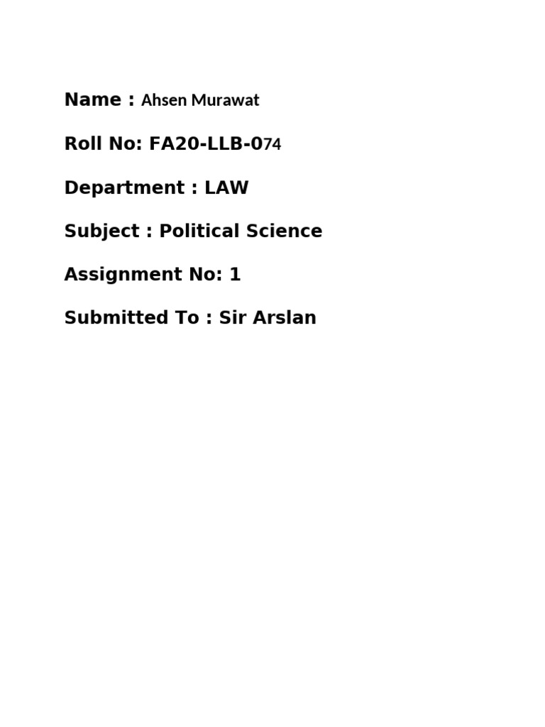 Ahsen Murawat FA29 LLB 074 | PDF | Non Governmental Organization | Multinational Corporation