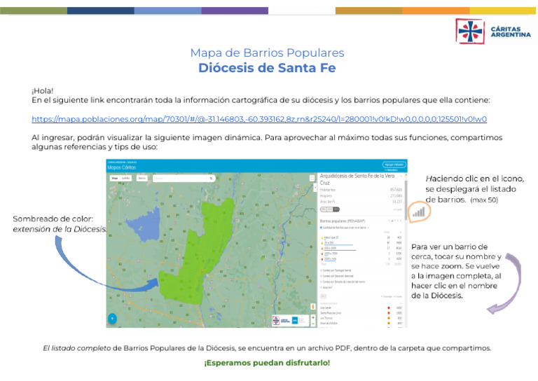 Mapa - Arquidiócesis de Santa Fe | PDF