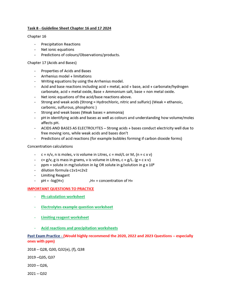 Task 8 Guideline Sheet Final 2024 FINAL | PDF