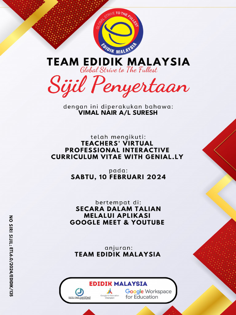 Vimal Nair Suresh ESIJIL ETL 6.0 - ETL6.0 - 2024 - EDIDIK - 135 | PDF