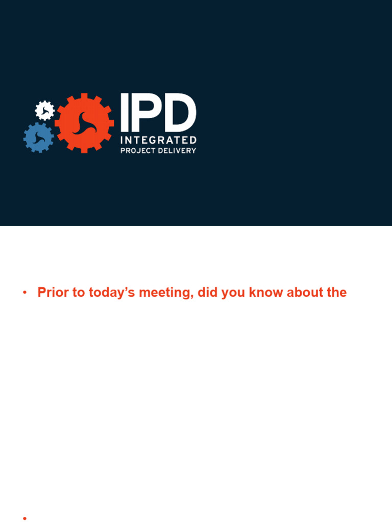IPD - Roles and Responsiblities in Project Delivery | PDF | Project ...
