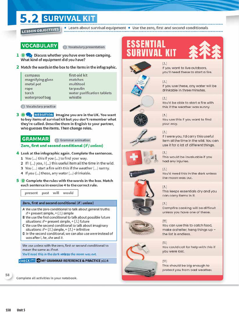 U5 Grammar and Vocabulary | PDF