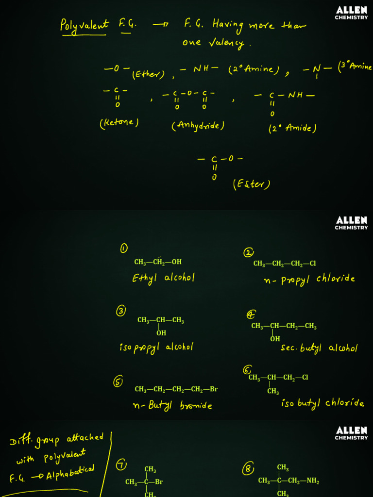 Allen Online Lectur IUPAC Nomenclature-06-01 | PDF | Methyl Group ...