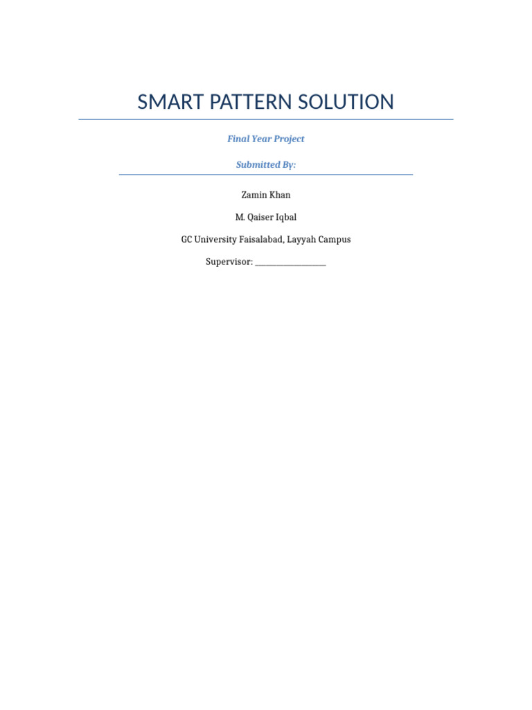 Smart Pattern Solution Complete Documentation | PDF