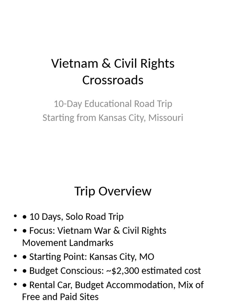 Vietnam Civil Rights Crossroads Kansas City Start For College | PDF ...