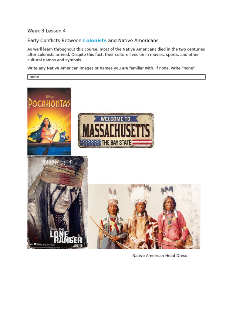 U.S. History Week 3 Lesson 4 | PDF