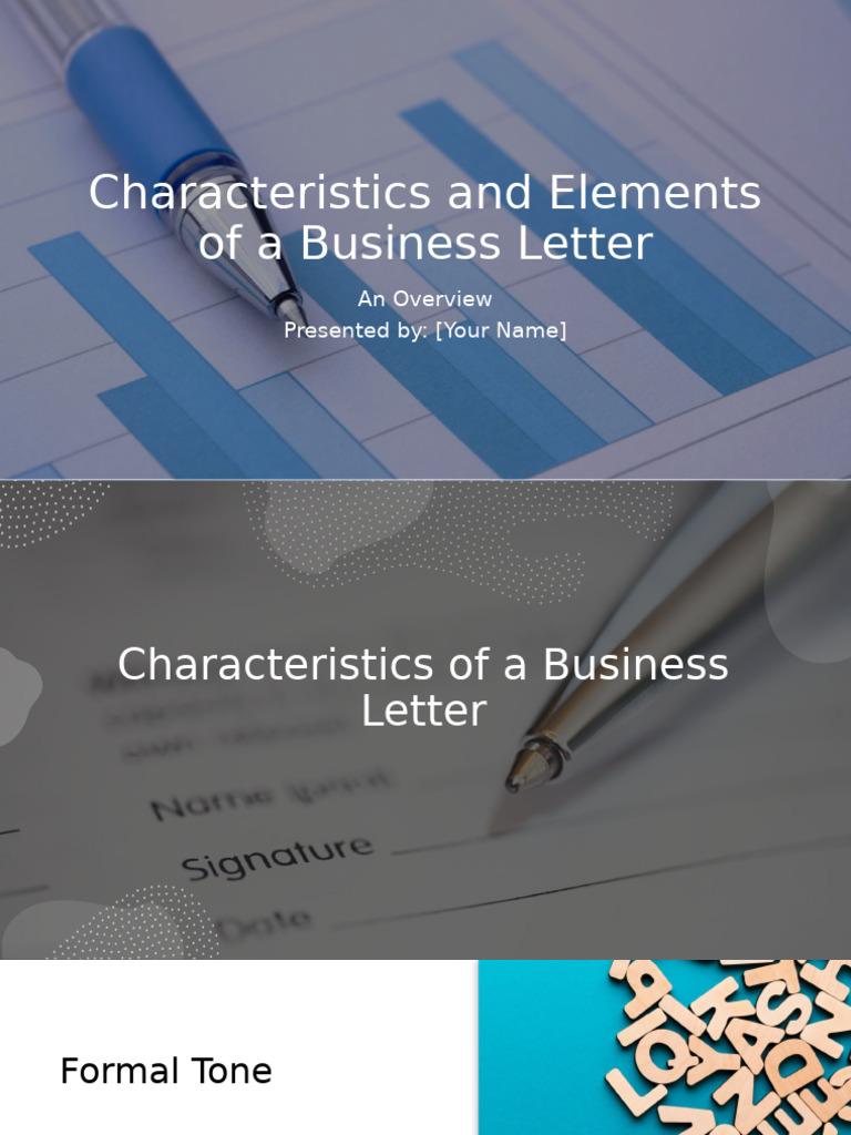 Characteristics and Elements of A Business Letter | PDF | Human ...