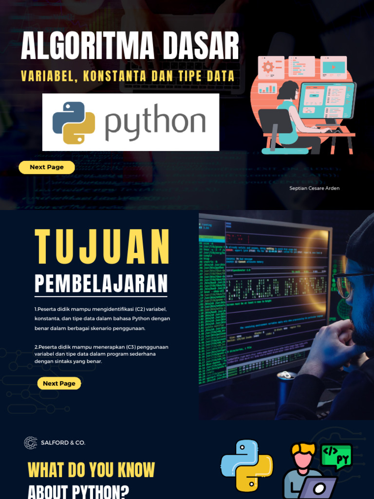 Algoritma Dasar Python SMK | PDF