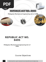 Ra 8495 1998 | PDF | Engineer | Engines