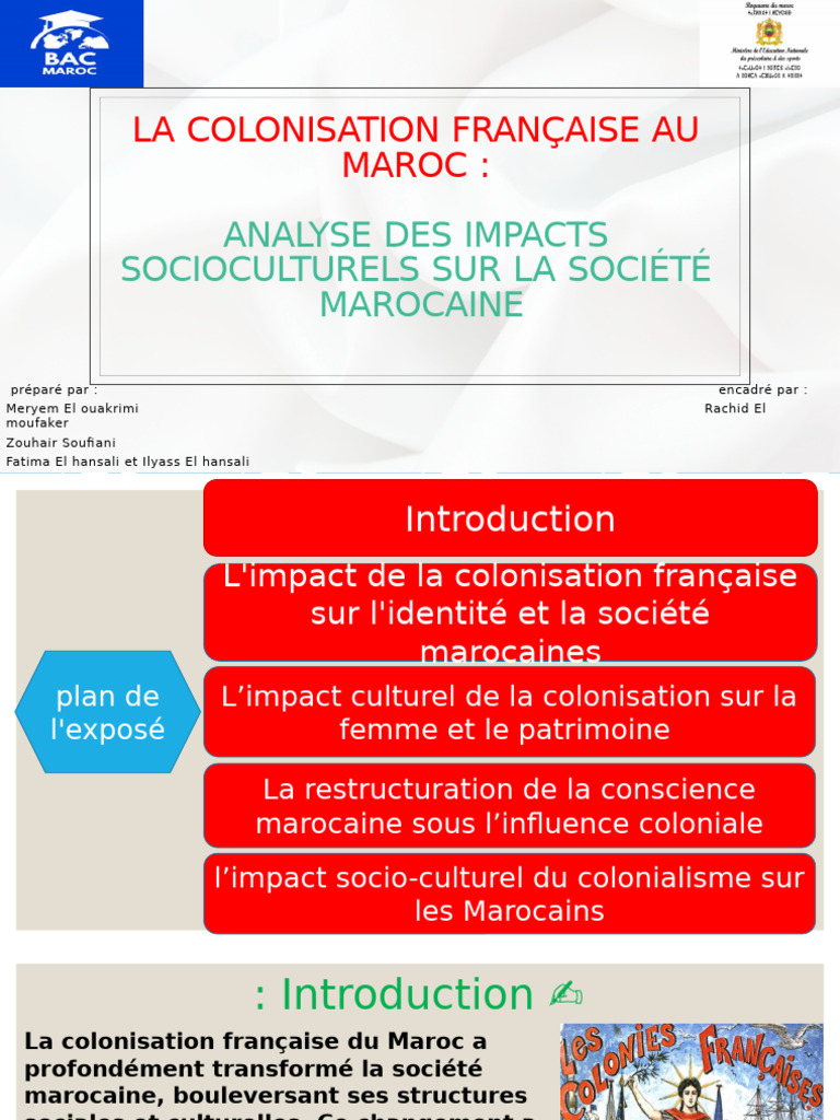 La Colonisation Française Au Maroc | PDF | Maroc | Colonisation