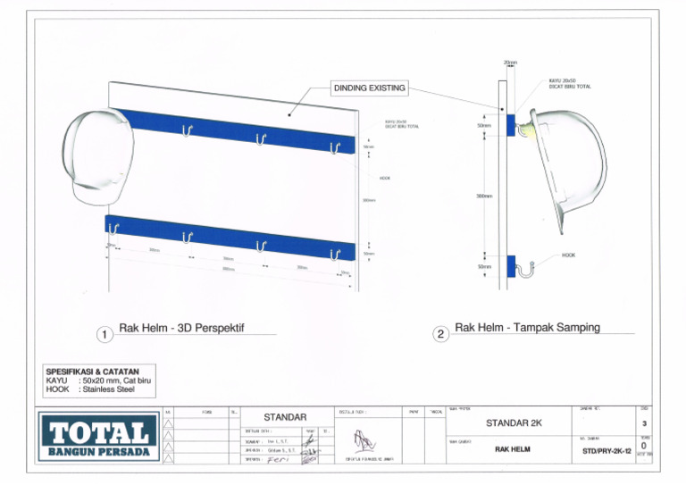 Standar Rak Helm Total | PDF