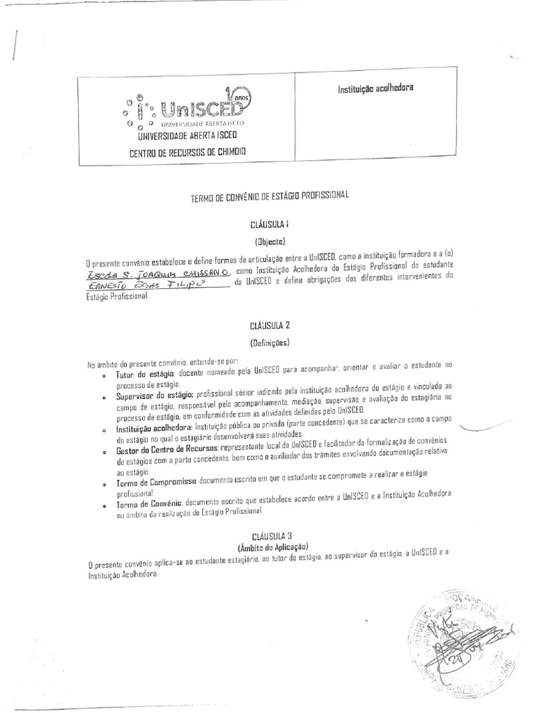 Convênio Egas | PDF