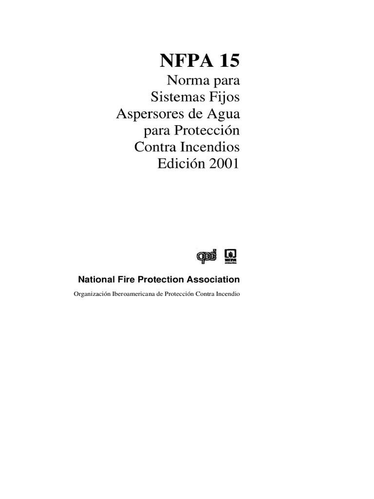 Nfpa 15 (2001) Español | PDF