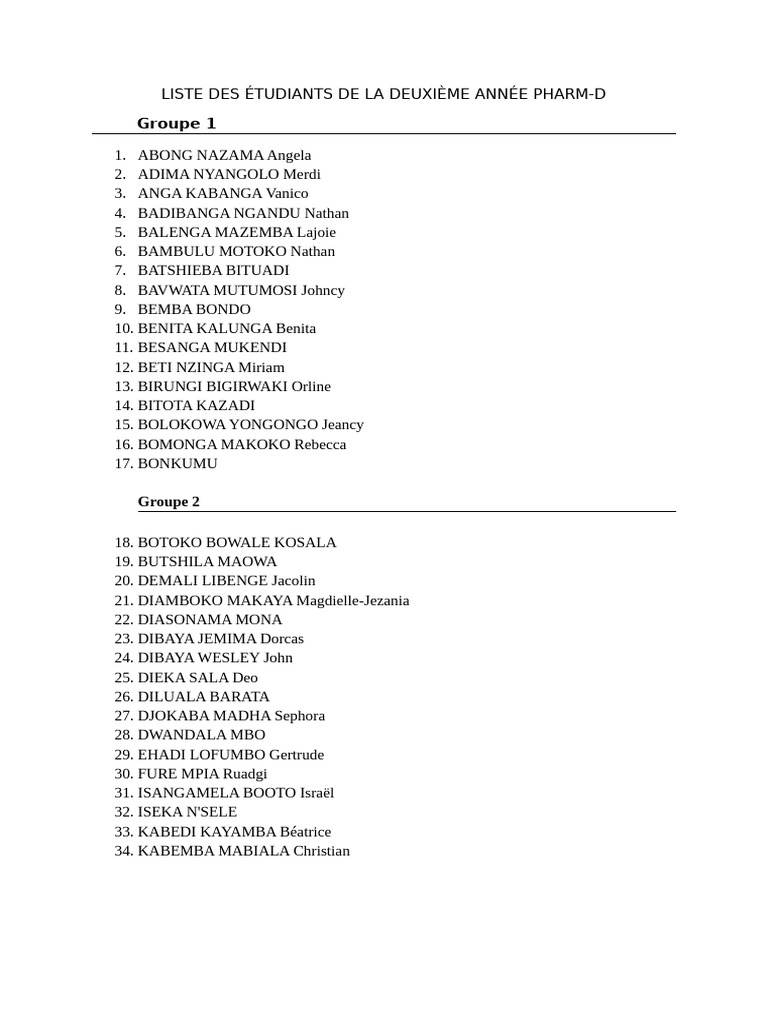 Groupe Exercice G2 | PDF