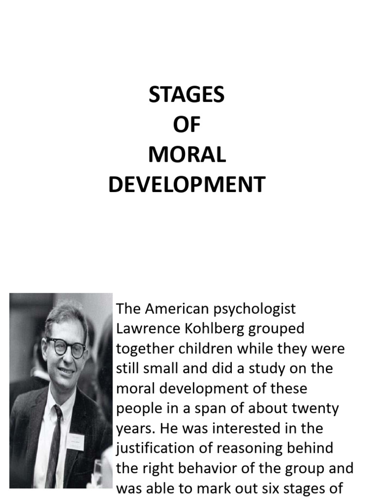 Kohlberg's STAGES OF MORAL DEVELOPMENT | PDF | Behavioural Sciences ...