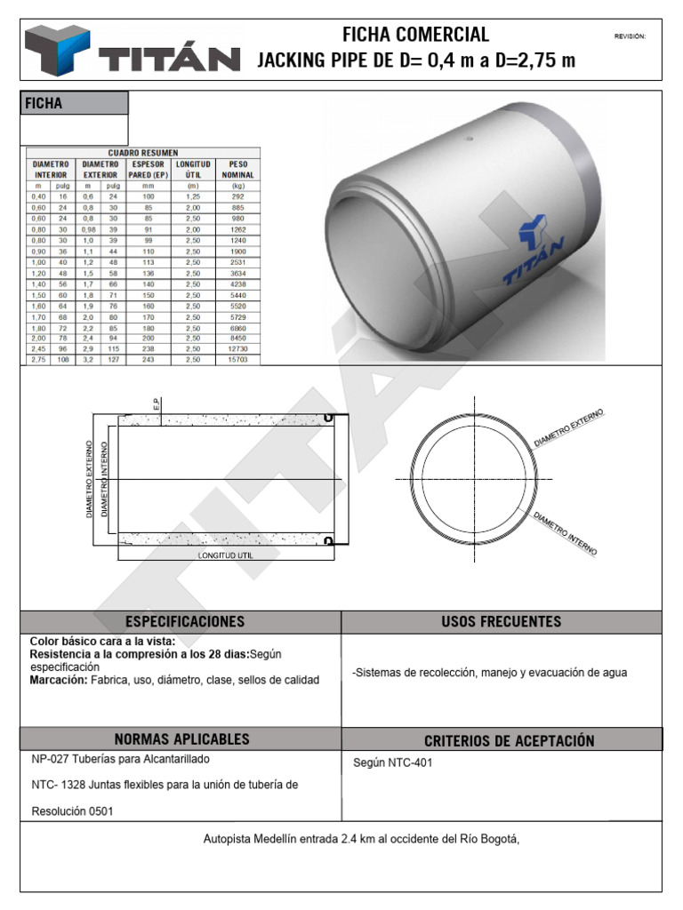 FC 020 Jacking Pipe v4 1 | PDF