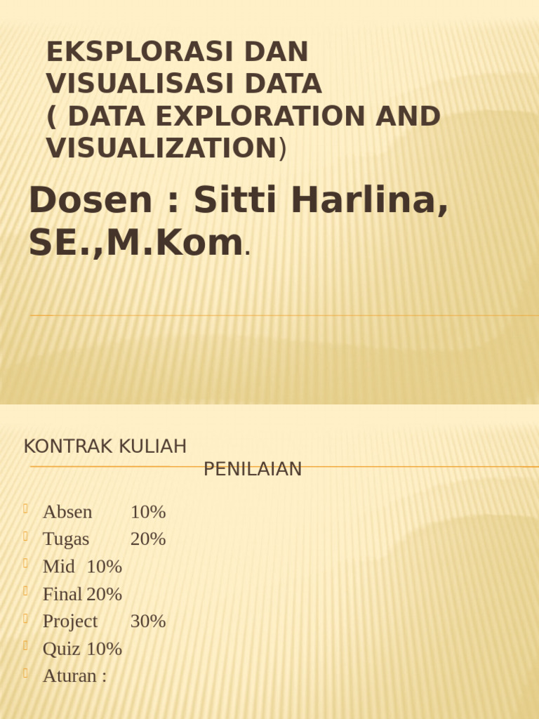 Eksplorasi Dan Visualisasi Data | PDF