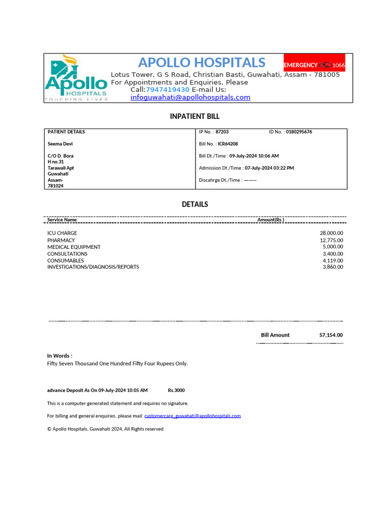 Apollo Bill | PDF | Public Services | Health Sciences