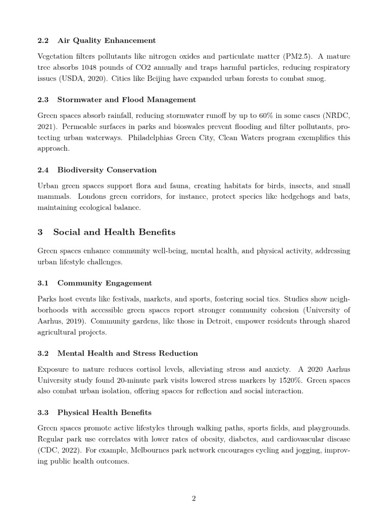 3 Social and Health Benefits: 2.2 Air Quality Enhancement | PDF