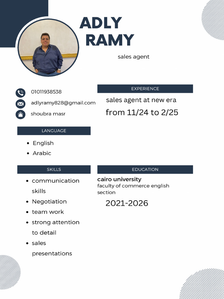 Blue Professional Modern CV Resume | PDF