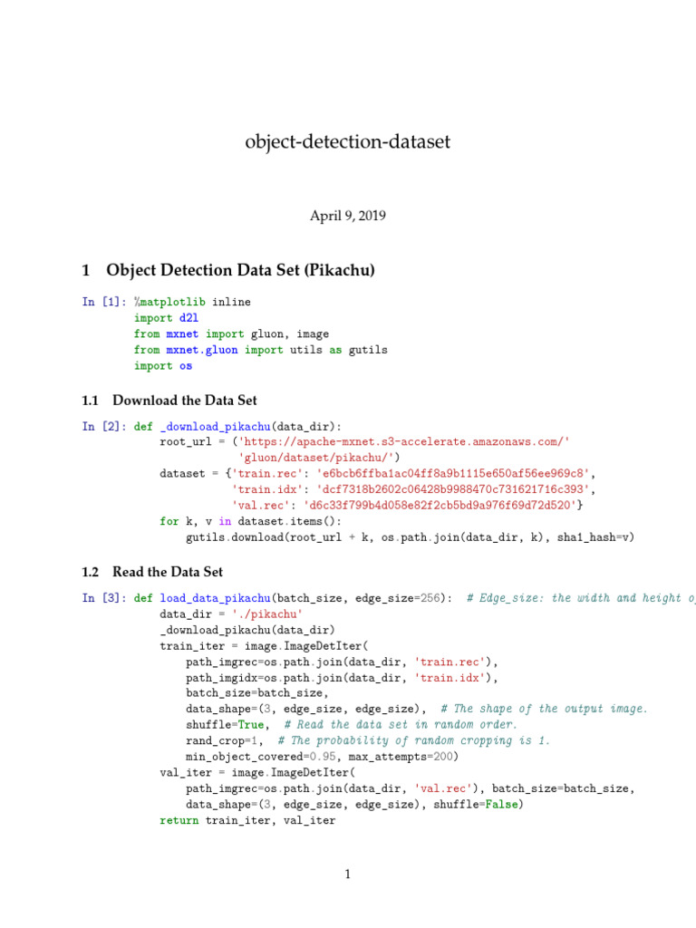 Object Detection Dataset | PDF | Computing