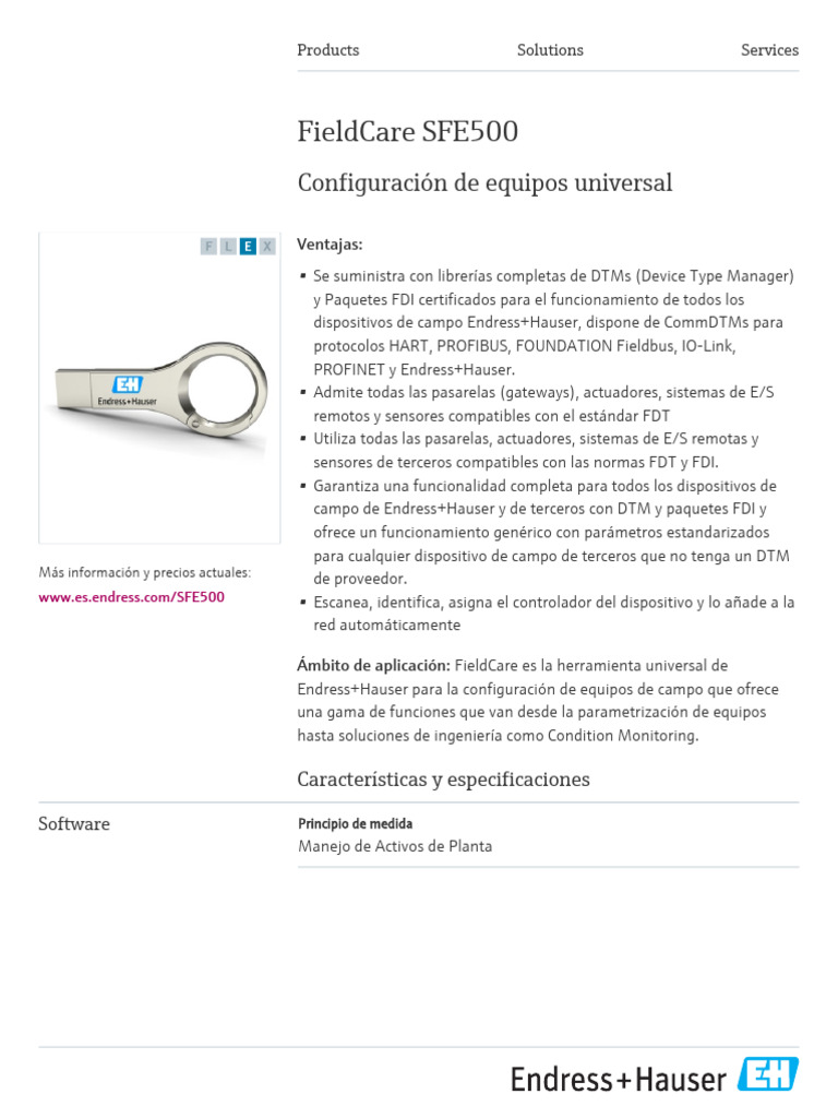 Endress-Hauser FieldCare SFE500 ES | PDF | Windows 10 | Software