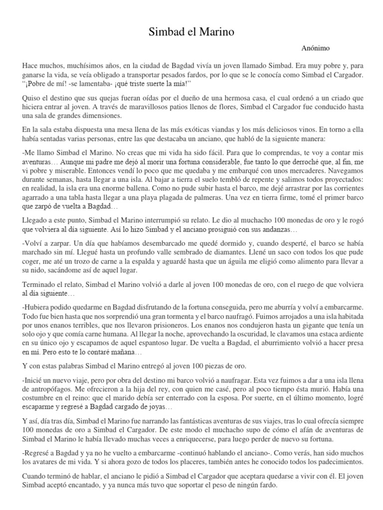 Simbad El Marino | PDF