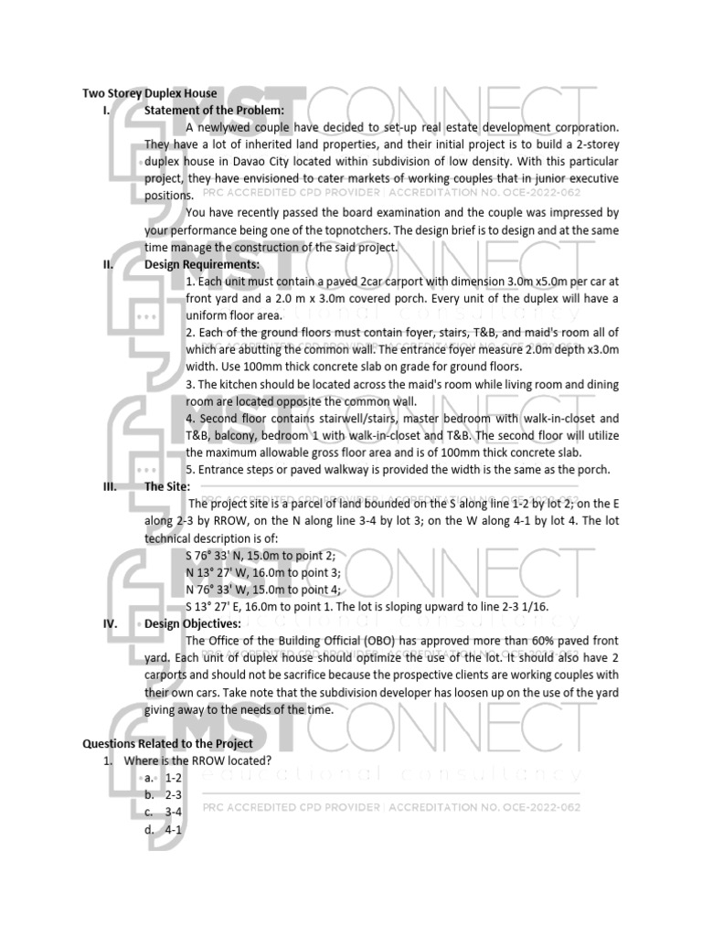 Two-Storey Duplex Design Overview | PDF | Stairs | Architectural Design
