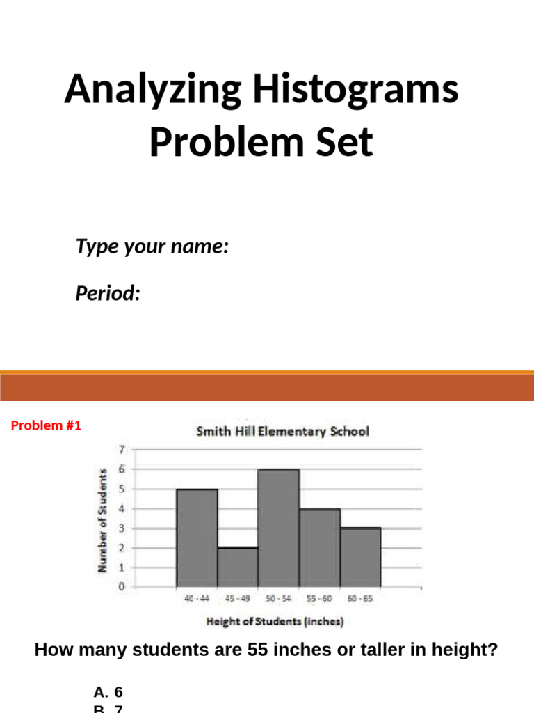Must Do 3: Analyzing Histograms With An ANSWER KEY | PDF