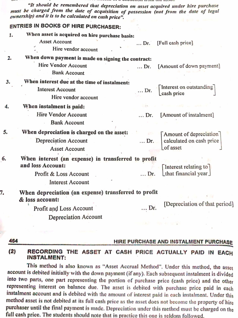 Hire Purchase B.Com P2 | PDF