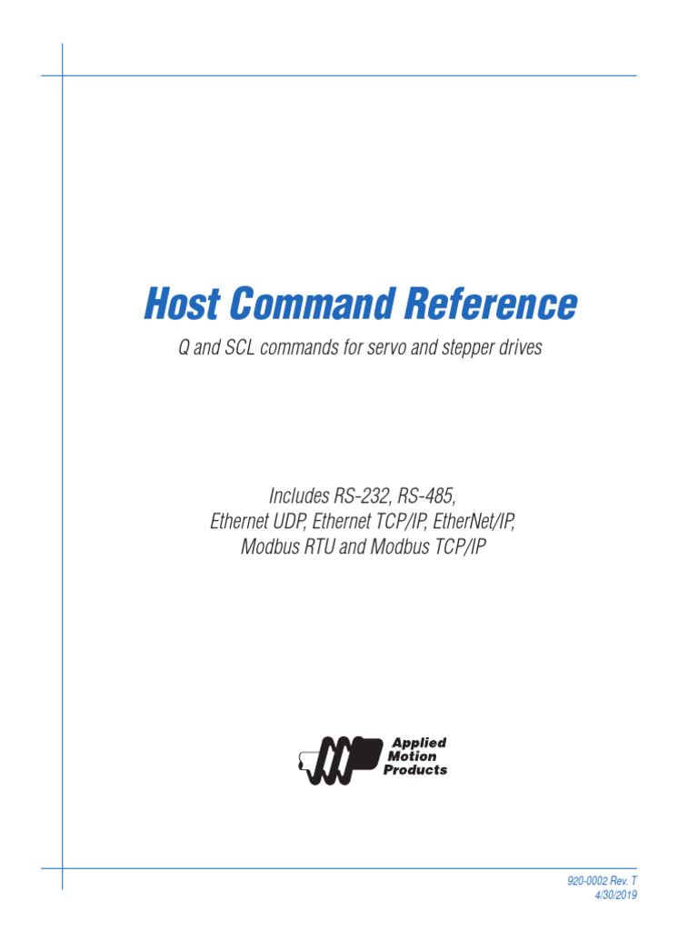 Host Command Reference Drive ST10 | PDF | Transmission Control Protocol | Parameter (Computer ...