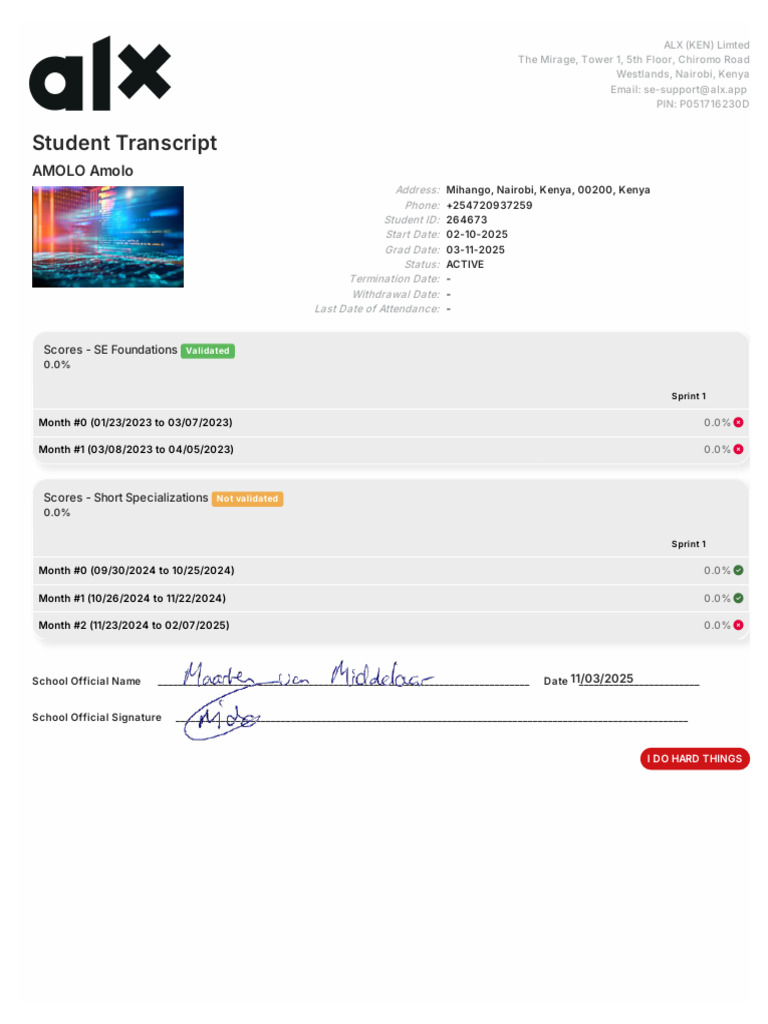 Transcript - 264673 - AMOLO (John) Amolo | PDF | Access Control ...
