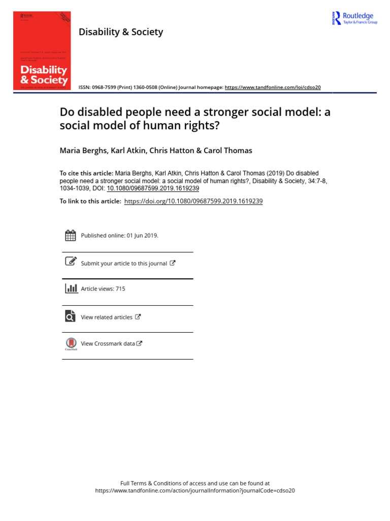 Do_disabled_people_need_a_stronger_socia | PDF | Disability | Social Policy