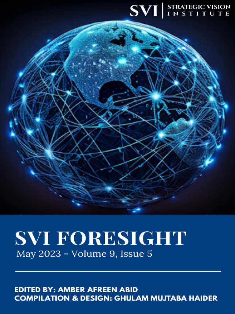 SVI Foresight Vol 9 Issue 5 May 2023 | PDF | Nuclear Proliferation | Crime & Violence