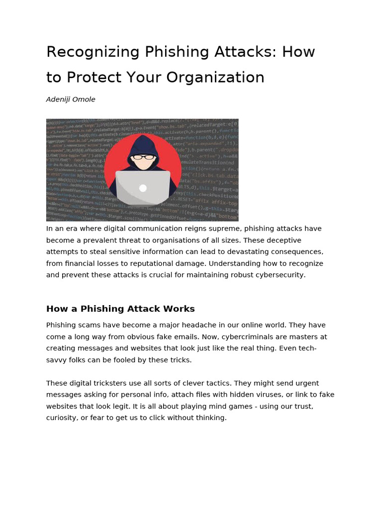 Phishing Attack Prevention Guide | PDF | Phishing | Security