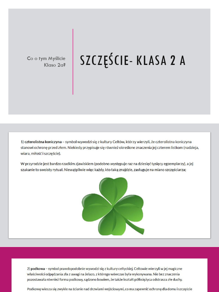 Symbole Szczescia | PDF
