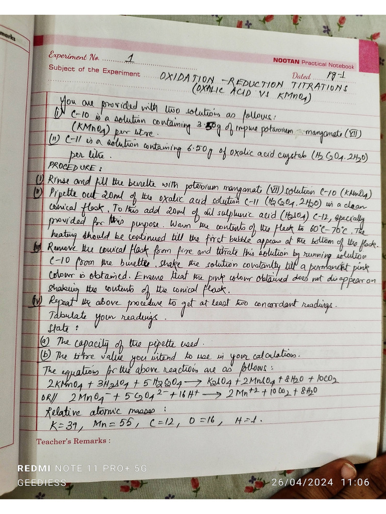 Redox Titrations | PDF