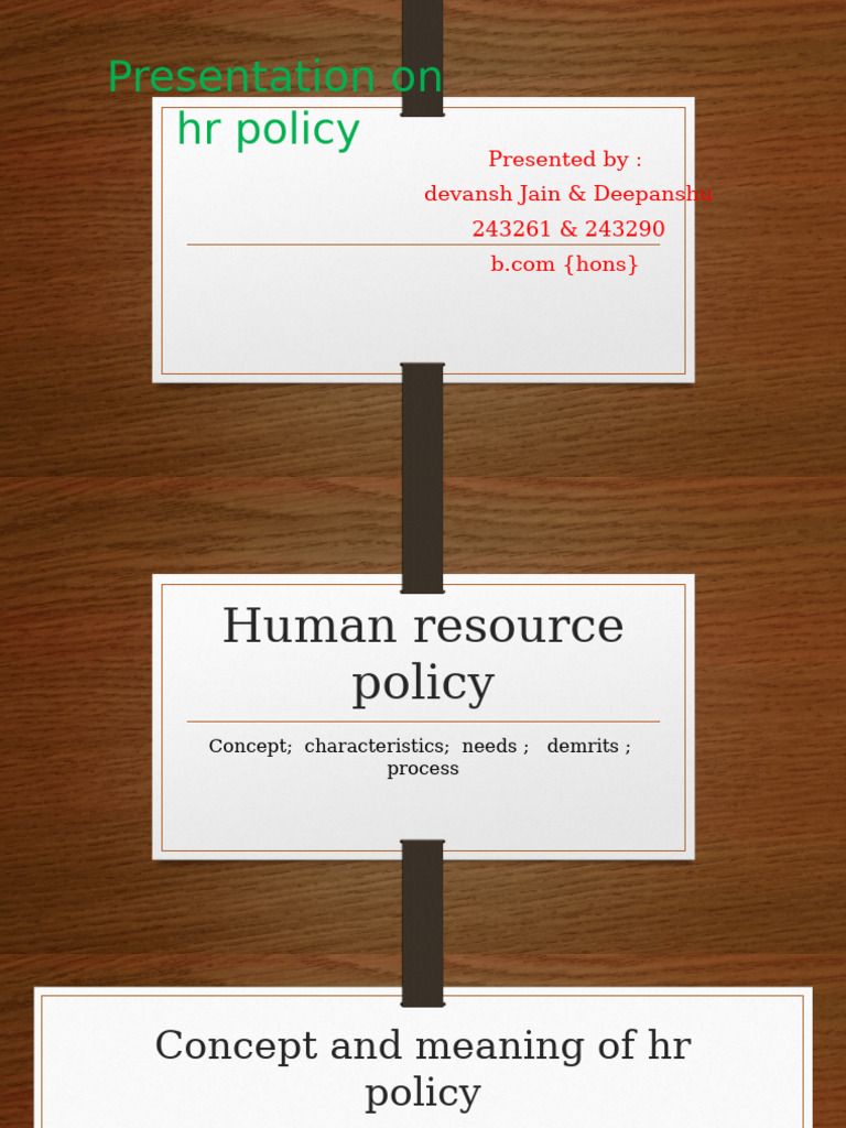HRM Presentation | PDF | Policy | Human Resource Management