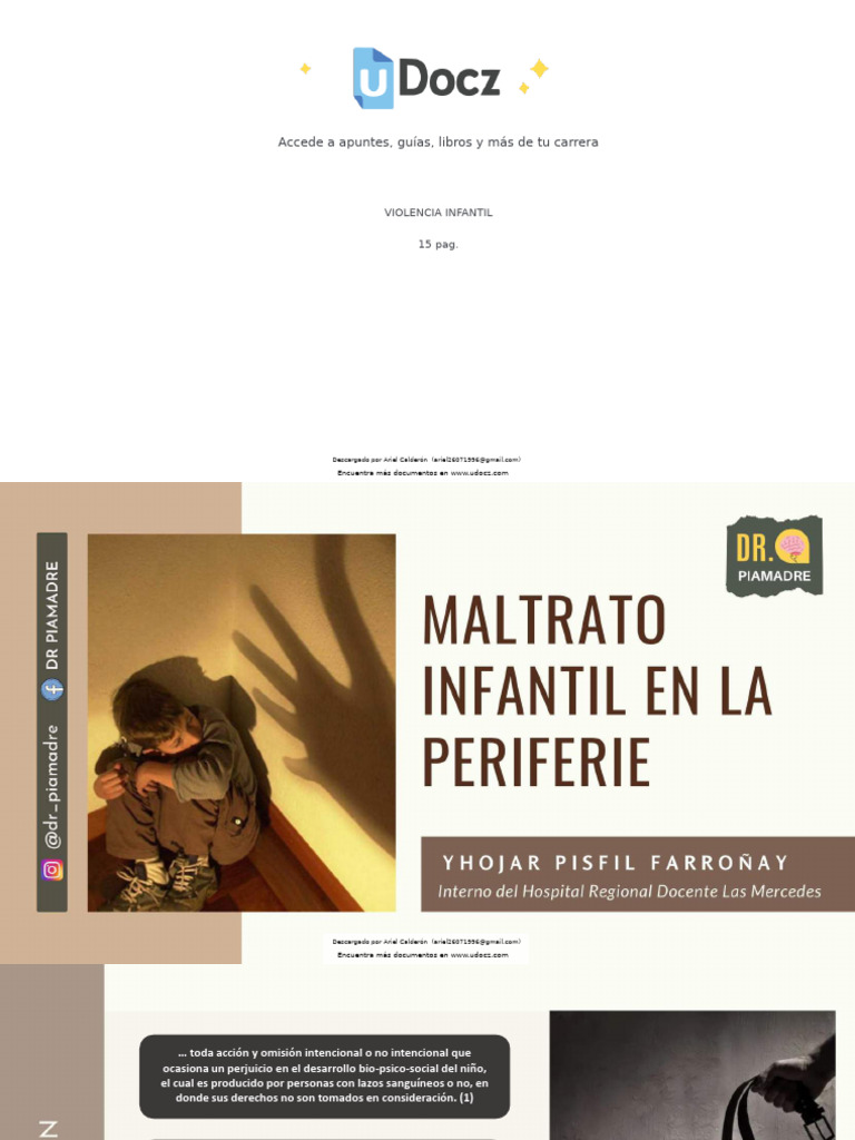 Violencia Infantil 69671 Downloadable 3071272 | PDF | Abuso infantil ...