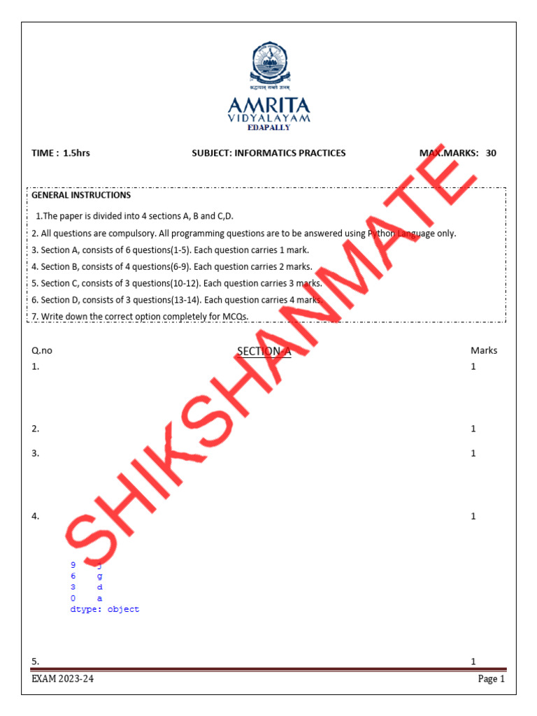 XII Info - Pract. PT1 Ernakulum Region | PDF | Software Engineering | Computer Programming