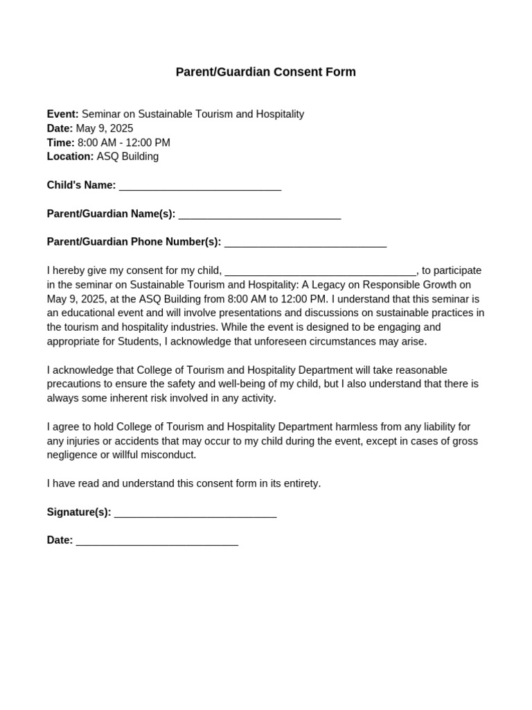 Parent Consent | PDF