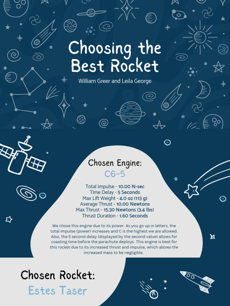 Choosing the Best Rocket Engine and Model | PDF