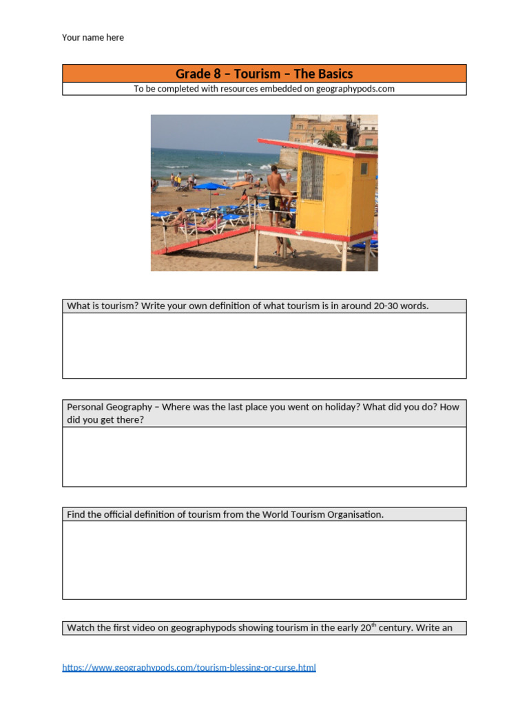 Impacts of Tourism 2021 | PDF