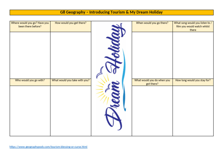My Dream Holiday | PDF