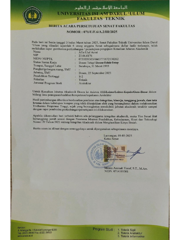 BERITA ACARA AZMI - FIX - Opt | PDF