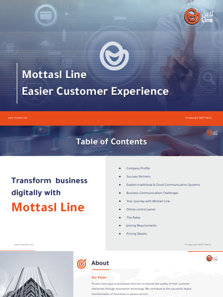 Mottasl Line: Cloud Communication Solutions | PDF | Call Centre | Cloud ...
