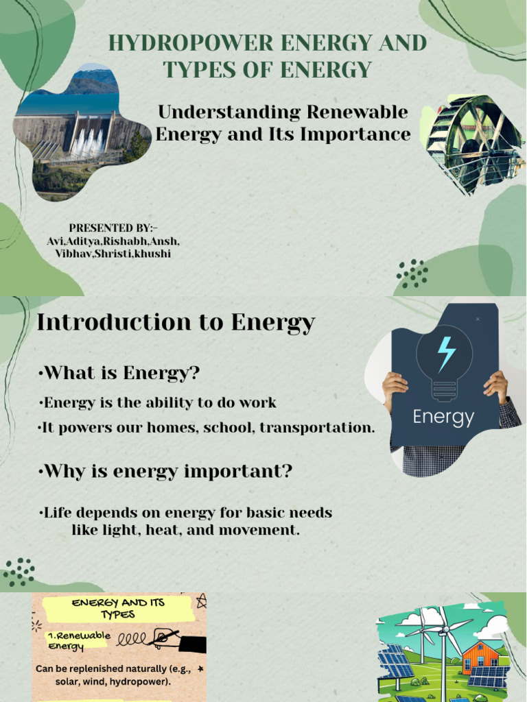 Group 5 Hydropower Energy | PDF