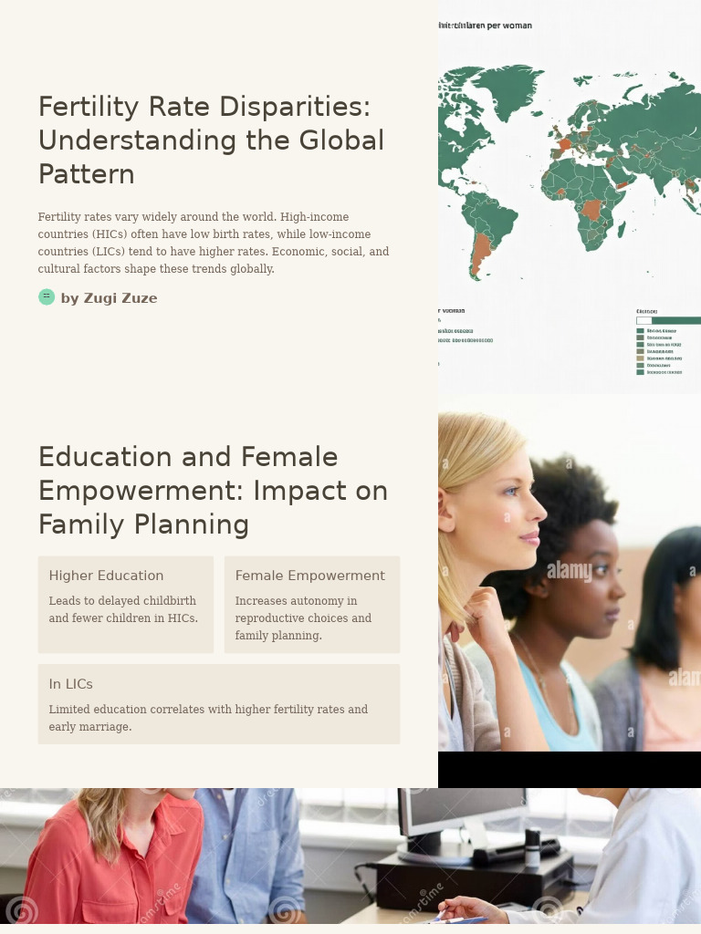 Fertility Rate Disparities Understanding The Global Pattern | PDF
