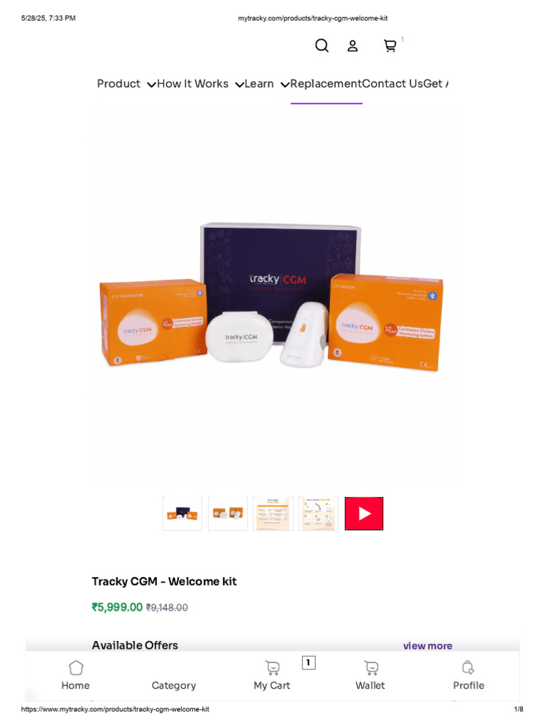 Products - Tracky CGM Welcome Kit | PDF