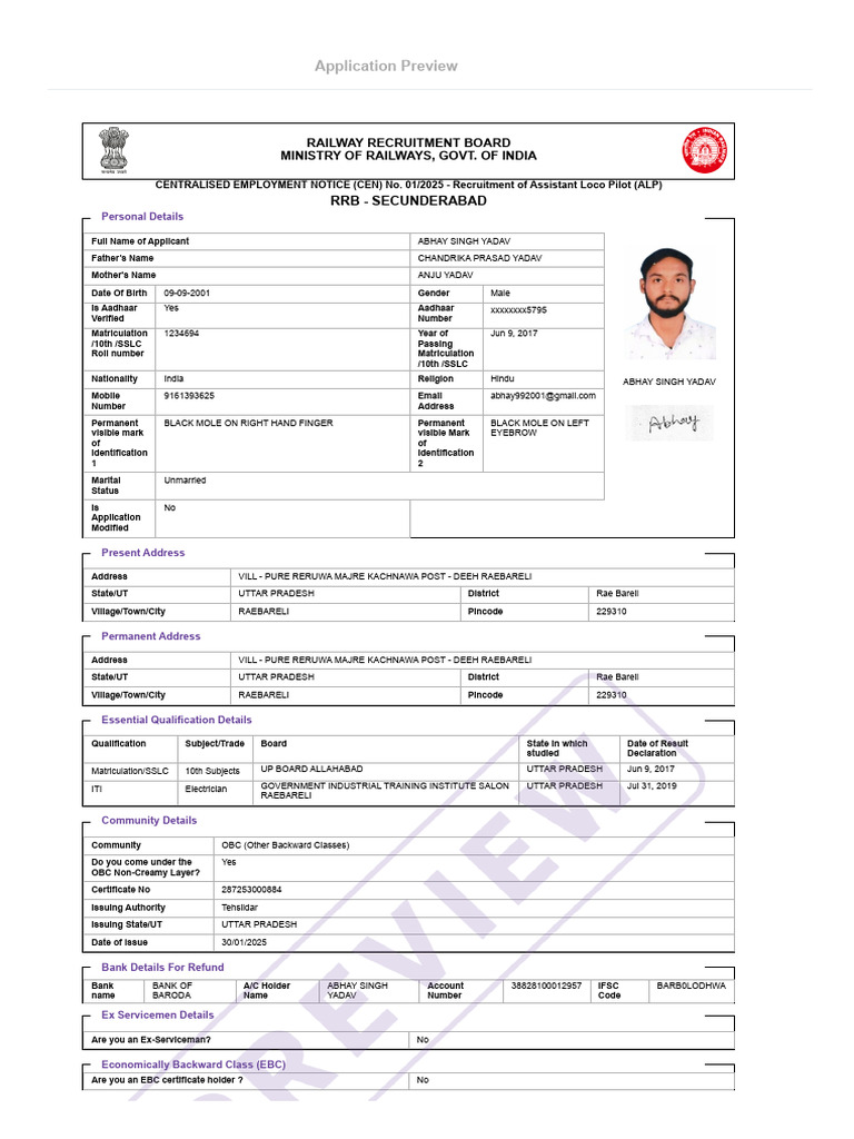 RRB - Candidate Apply Multipost | PDF | Government Of India | Politics Of India